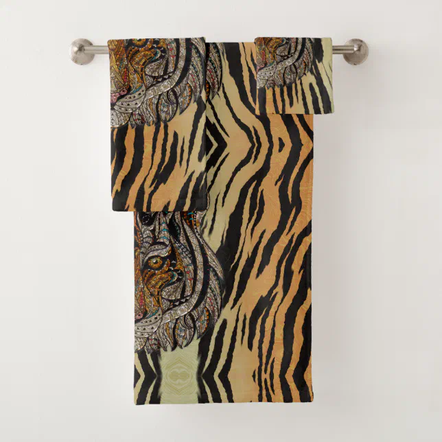 Enchanting Tiger Bath Towel Set | Zazzle