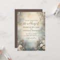 Enchanting Winter Garden Floral All in One Wedding Invitation | Zazzle