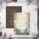 Enchanting Winter Garden Floral All in One Wedding Invitation | Zazzle