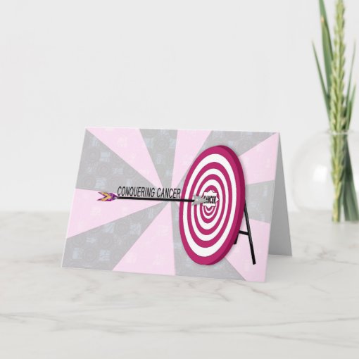 Encourage Cancer Patient, Target Board & Arrow Card | Zazzle