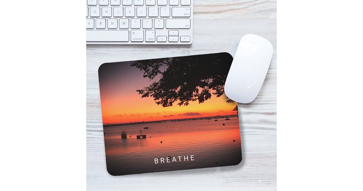 Encouragement Breathe ADD YOUR Photo Mouse Pad | Zazzle