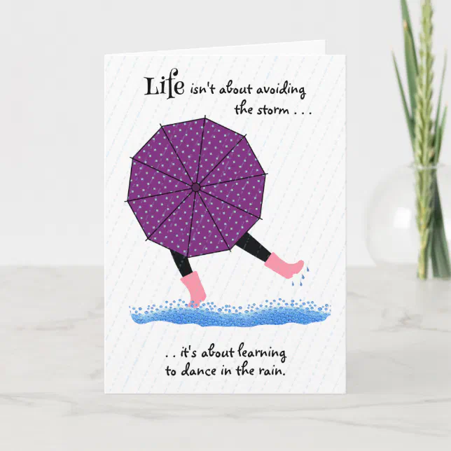 Encouragement Coping Support Wellness Greeting Card | Zazzle