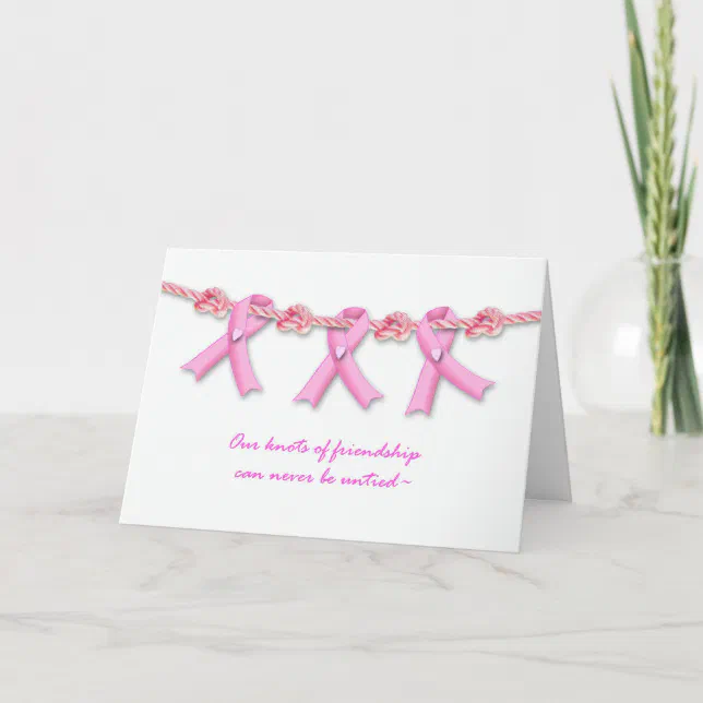 Encouragement for Breast Cancer Patient, Pink Card | Zazzle