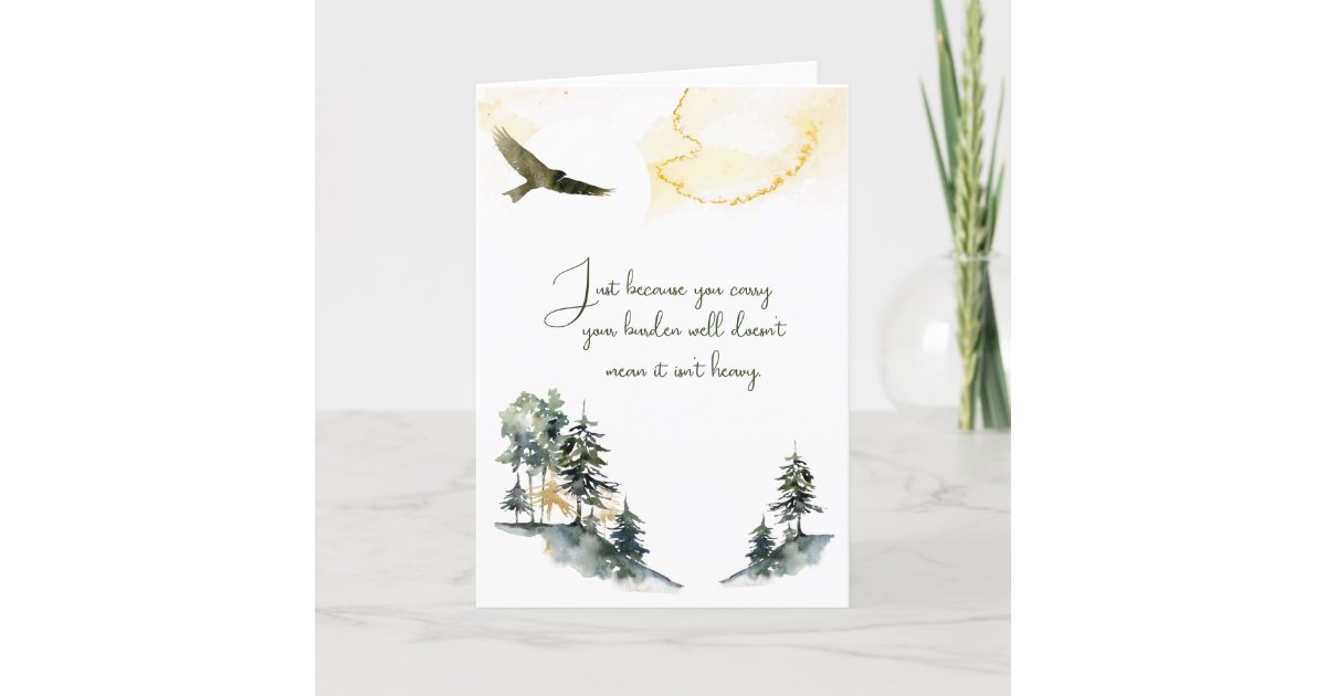 Encouragement greeting card | Zazzle