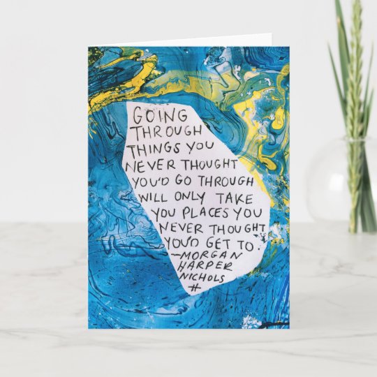 Encouragement greeting card quote | Zazzle.com