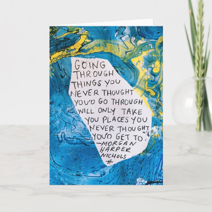 Encouragement greeting card quote | Zazzle.com