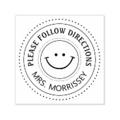 Encouragement Please Follow Directions Teachers Self-inking Stamp | Zazzle