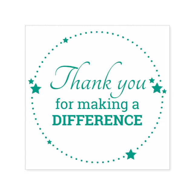 Encouragement Thank You For Making A Difference Self-inking Stamp | Zazzle