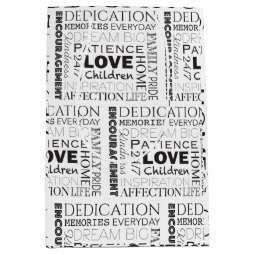 Encouraging Word Collage Medium Gift Bag | Zazzle