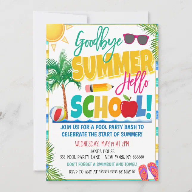End of Summer Party Invitation | Zazzle
