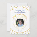 End of the Year Teacher Appreciation Sun Photo Thank You Card | Zazzle
