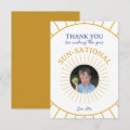 End of the Year Teacher Appreciation Sun Photo Thank You Card | Zazzle