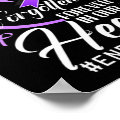 End Overdose Loved One Memorial Overdose Awareness Poster | Zazzle