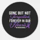 End Overdose Loved One Memorial Remembrance Classic Round Sticker | Zazzle