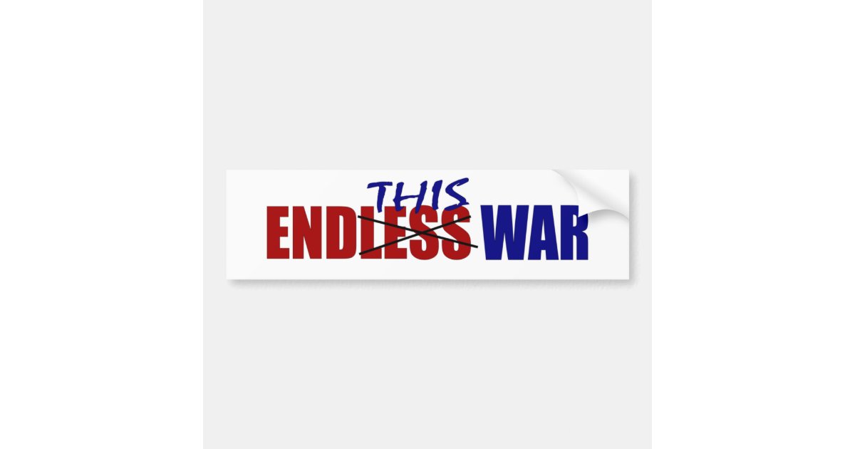 End This War Bumper Sticker | Zazzle