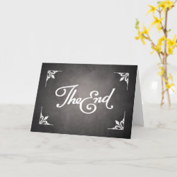 End Title Card greeting card | Zazzle