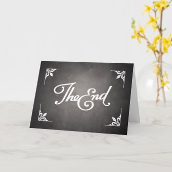 End Title Card greeting card | Zazzle