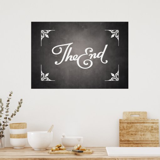 End Title Card poster | Zazzle
