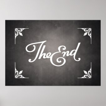 End Title Card poster | Zazzle
