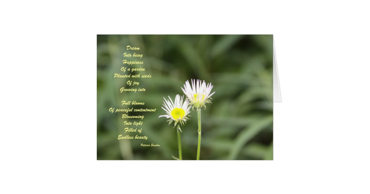 Endless Beauty poem card | Zazzle