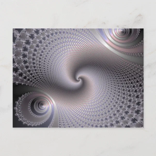 Endless Spirals - Fractal Art Postcard | Zazzle