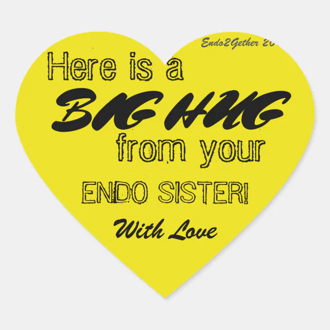 Endo Sister Hug Sticker | Zazzle