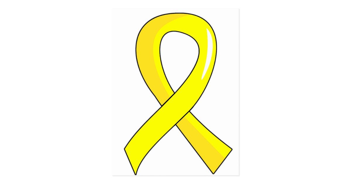 Endometriosis Yellow Ribbon 3 Postcard | Zazzle.com
