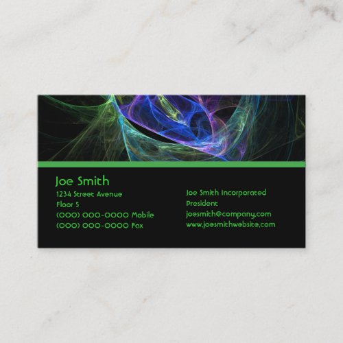 Energy Fractal Business Card Templates
