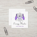 Energy Healer Fortune Teller Magical Hands & Eye Square Business Card ...