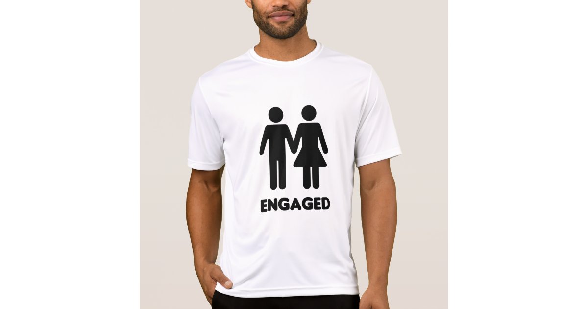 Engaged Couple T-Shirt | Zazzle