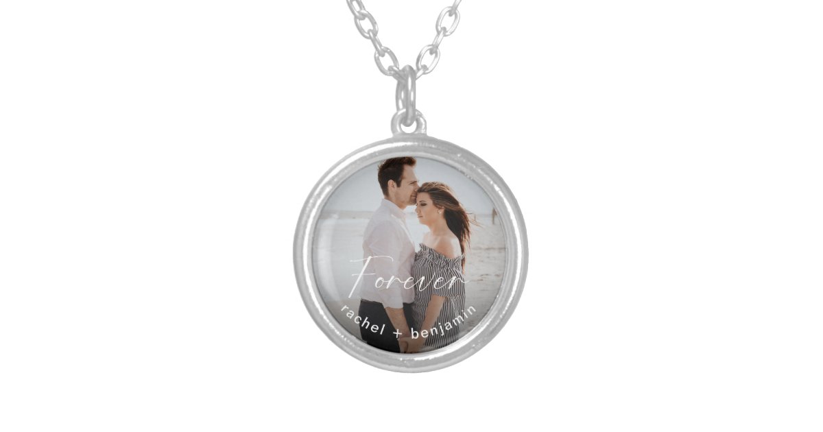 Engaged Forever Has a Nice Ring Photo Custom Silver Plated Necklace ...