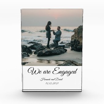 Engagement Couple's Photo and Name | Zazzle