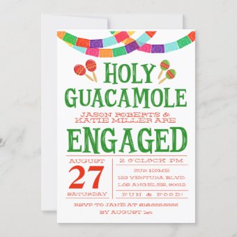 ENGAGEMENT FIESTA INVITATION | Zazzle