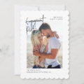 Engagement Photo Wavy Edge Photo Invitation | Zazzle