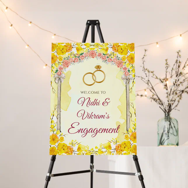 Engagement Welcome sign & Roka signs, Rokha signs | Zazzle