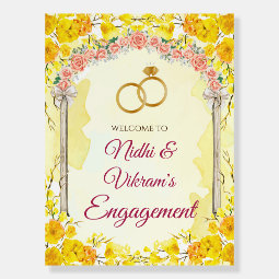 Engagement Welcome sign & Roka signs, Rokha signs | Zazzle