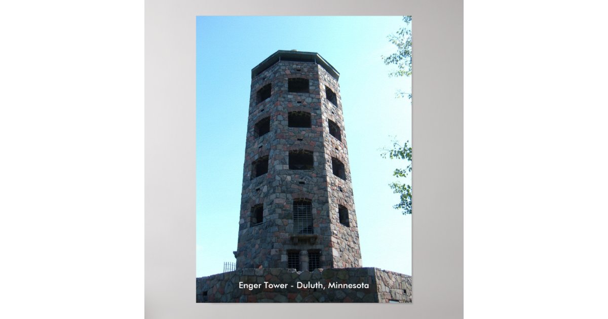 Enger Tower - Duluth, Minnesota Poster | Zazzle