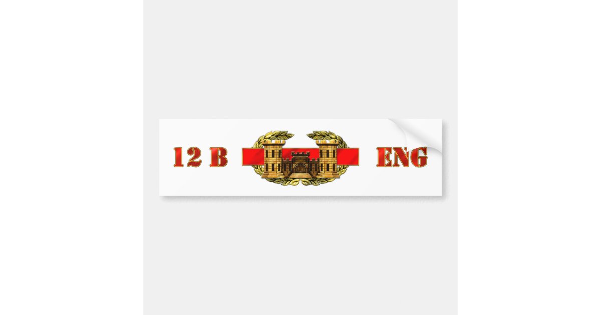 ENGINEER 12B BUMPER STICKER | Zazzle