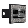 Engineer Castle Steel Rivets USA FLAG Hitch Cover | Zazzle