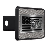 Engineer Castle Steel Rivets USA FLAG Hitch Cover | Zazzle