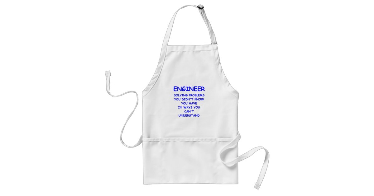 engineer engineering adult apron | Zazzle