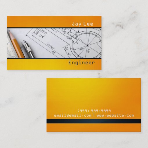 Engineer, Engineering Architect Business Card | Zazzle