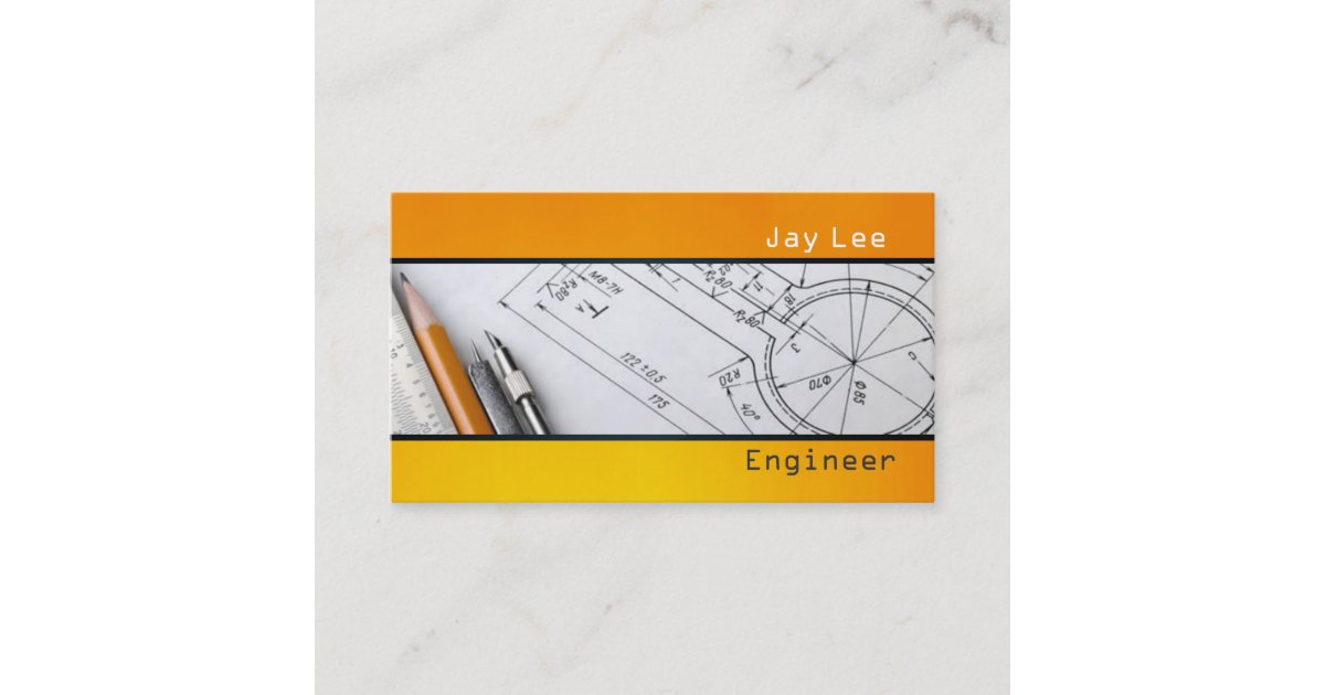 Engineer, Engineering Architect Business Card | Zazzle