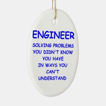 engineer engineering ceramic ornament | Zazzle