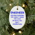 engineer engineering ceramic ornament | Zazzle