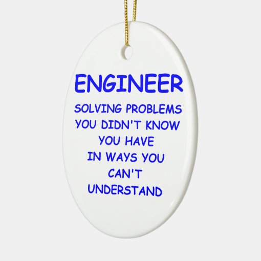 engineer engineering ceramic ornament | Zazzle