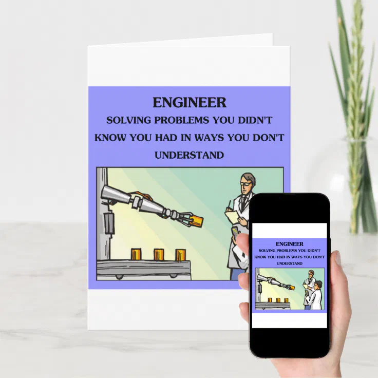 engineer engineering joke card | Zazzle