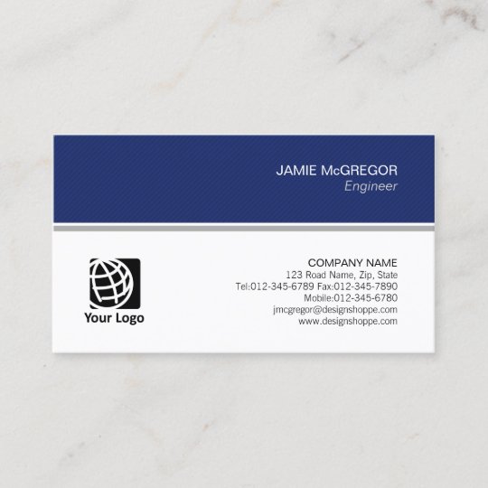 Engineer Technical Simple Minimal Professional Business Card | Zazzle.com