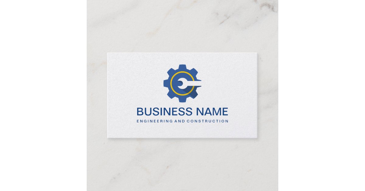 Engineering and Construction Business Cards | Zazzle