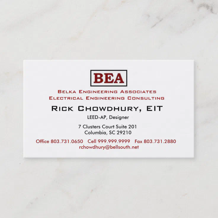 Engineering Business Card | Zazzle